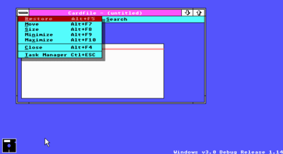 Microsoft Windows v3.0 Debug Release 1.14 - Computer History Wiki